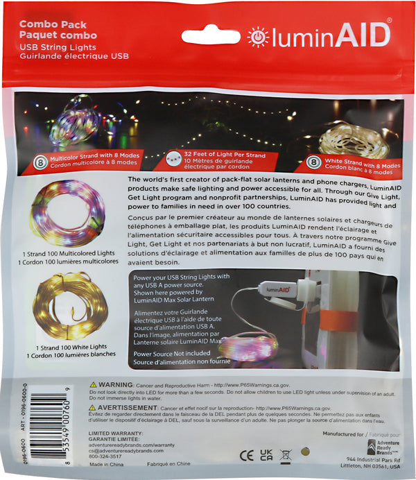 LuminAID USB String Lights Combo Pack - Multi-Sport Imports